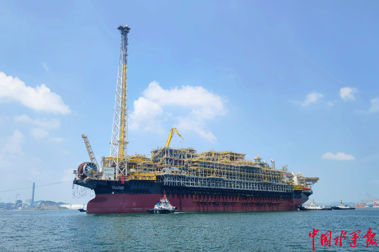 大连中远海运重工FPSO Almirante Barroso MV32交付开航-中华航运网